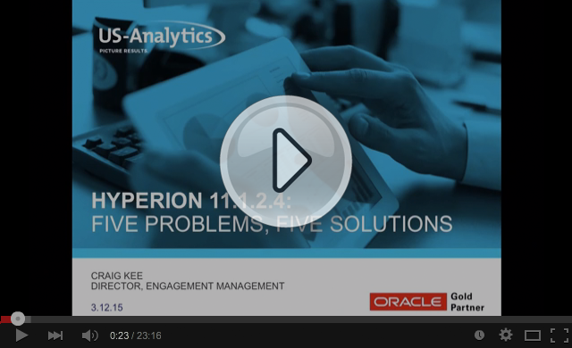 Oracle Hyperion 11.1.2.4, Top 5 Features
