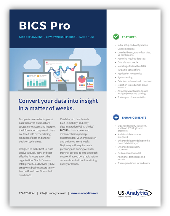 Oracle BICS Implementation Guide | Business Intelligence Cloud Service
