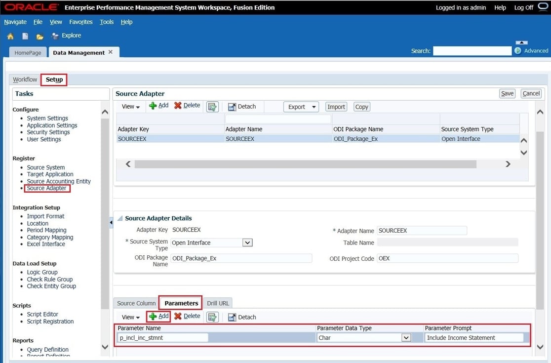 FDMEE Tutorial: 10 Steps to Using a Source Adapter Parameter to Filter Data