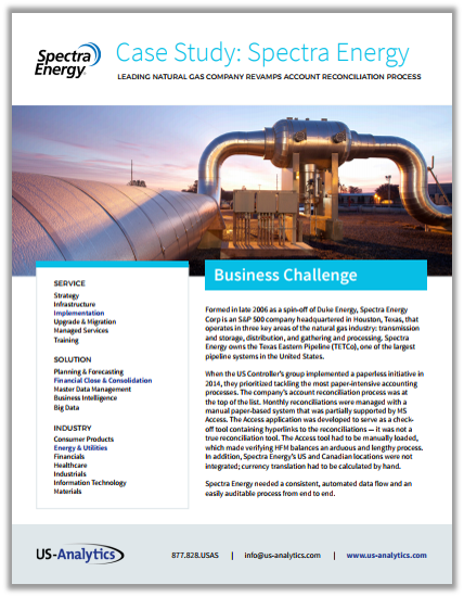 Case Study: Oracle Account Reconciliation Manager (ARM) Spectra Energy