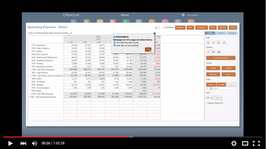 Webcast: Oracle Planning and Budgeting in the Cloud Webcast: Oracle Planning and Budgeting in the Cloud