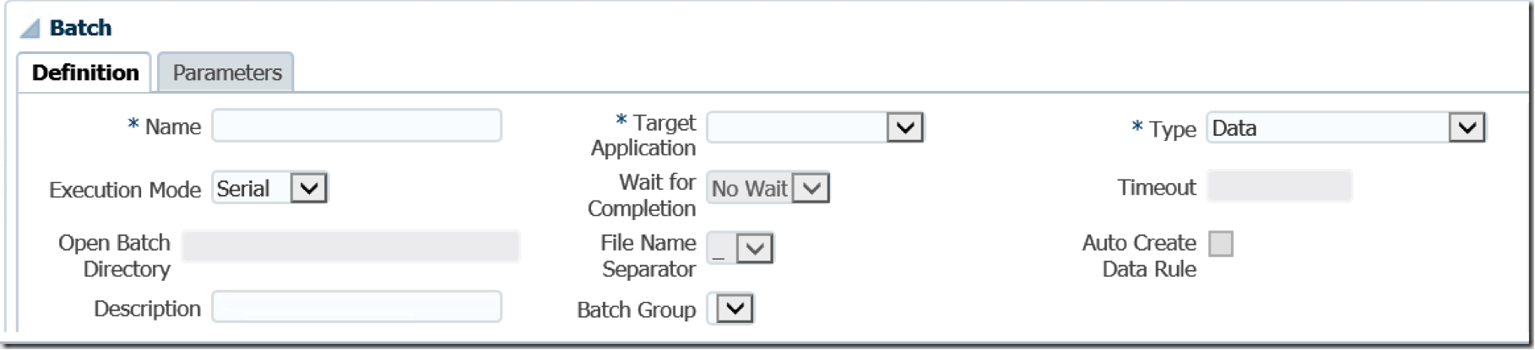 FDMEE Tutorial: How to Update a Scheduled Batch from the Web Interface