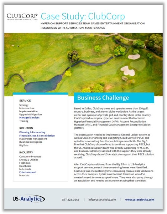 Companies who use EPM Support Services